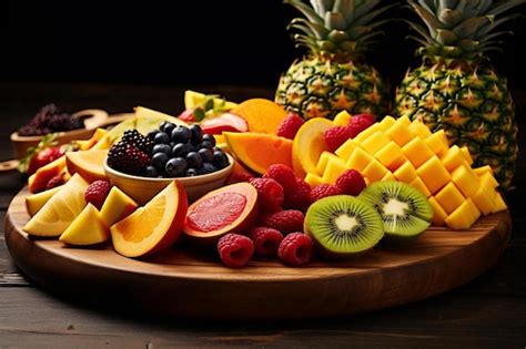 Exotic Tropical Fruit Delight Premium Ai Generated Image