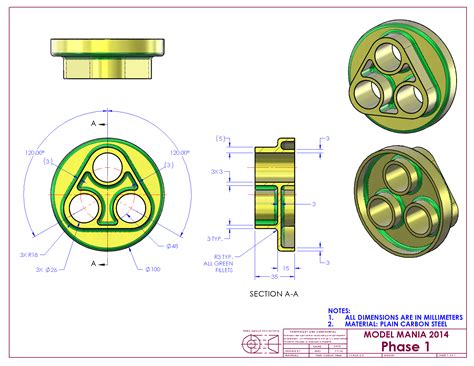 Model Mania SOLIDWORKS Piezas