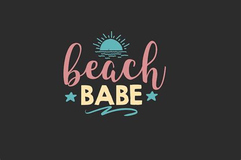Premium Vector Beach Babe Vector File