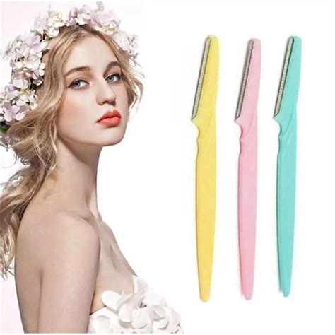 3pcs Colorful Eyebrow Razors Women Eyebror Hair Removal Makeup Tools