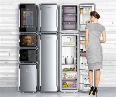 The Modular Refrigerator Minimalist Decor Yanko Design Minimalist Home