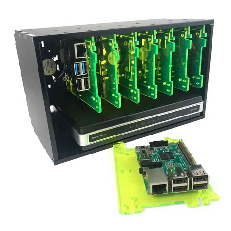 8 Slot Cloudlet Cluster Case The Pi Hut
