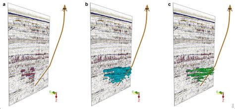 A Injected Well And Seismic Inline 1843 With B The Geobody Obtained Download Scientific