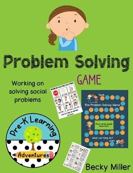 The Problem Solving Game By Pre K Learning Adventures TPT