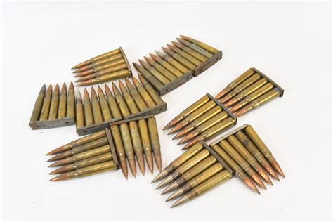 60 Rounds 8 X 57 Mauser Military Ammunition W Sripper Clips