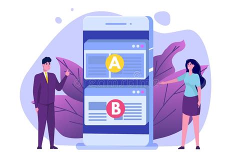 A B Comparison Split Testing Concept Stock Vector Illustration Of Concept Analytics 187062129