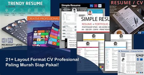 21 Layout Contoh Cv Menarik Untuk Lamaran Kerja