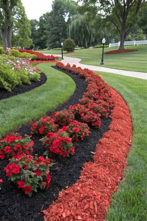 18 Creative Front Yard Red Mulch Ideas