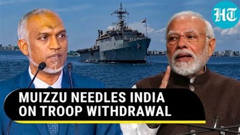 Maldives Muizzu Needles India On Troop Withdrawal Amid Domestic