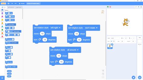 Scratch 211 Motion Rotation Styles Youtube