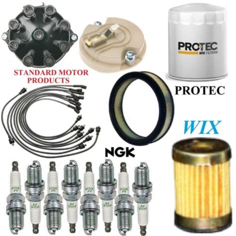 Tune Up Kit Air Oil Fuel Cap Wire Spark Plugs For CHEVY K30 PICKUP V8 6