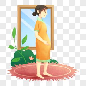 卡通手绘孕妇元素素材下载 正版素材401098816 摄图网