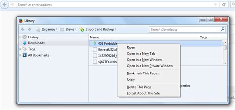 Open Containing Folder Option Missing In V42 0 R Firefox