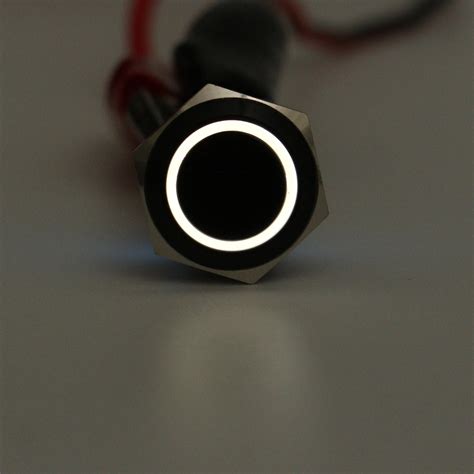 12v 5 Pin 16mm Led Light Metal Push Button Momentary Switch Waterproof Sale Banggood Com
