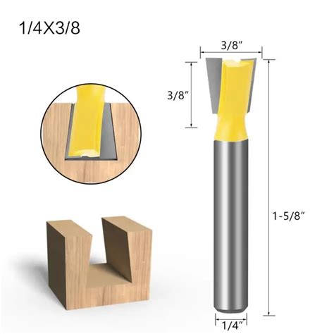 14 Dovetail Joint Router Bits Set 14 Degree Woodworking Temu
