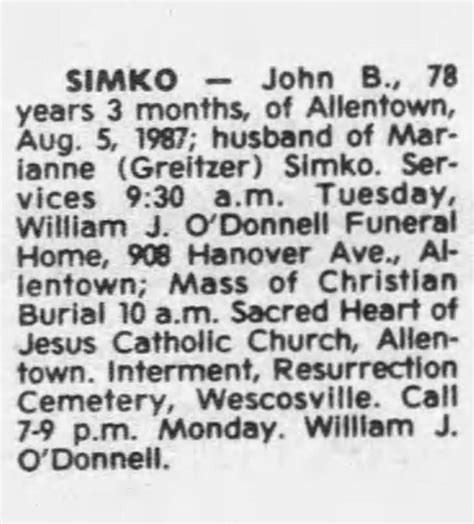 John Bernard Simko 1909 1987 Find A Grave Memorial