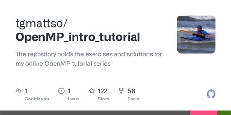 GitHub Tgmattso OpenMP Intro Tutorial The Repository Holds The Exercises And Solutions For My