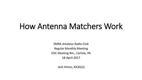 PDF How Antenna Matchers Workn3twt Org Wp Content Uploads 2016 01 How