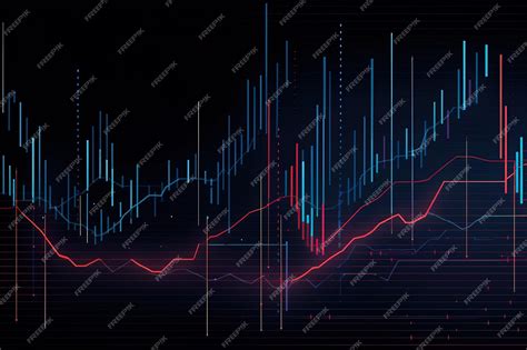 Premium Ai Image Stock Market Price Graph Of Shares Cryptos And