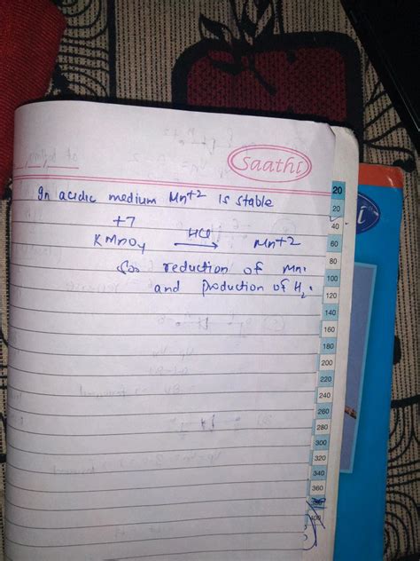 The Reaction Of Kmno4 And Hcl Results In 1 Oxidation Of Mn In Kmno