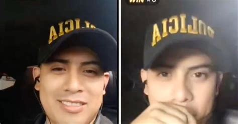 Policía uniformado realiza retos en TikTok Que me den de baja normal