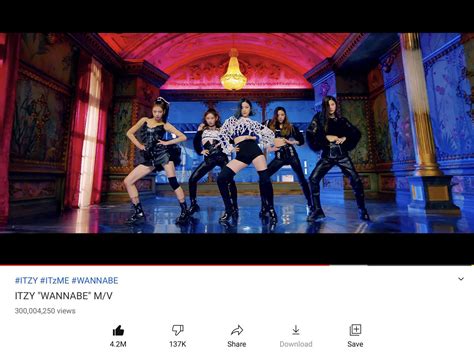 Itzys “wannabe” Becomes Their 1st Mv To Reach 300 Million Views Rkpop