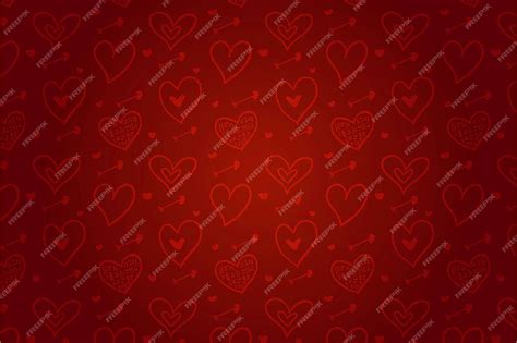 Premium Vector Heart Pattern Valentines Day Seamless Pattern