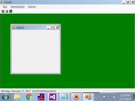 How To Make Sdi Single Document Interface Form And Mdi Multiple