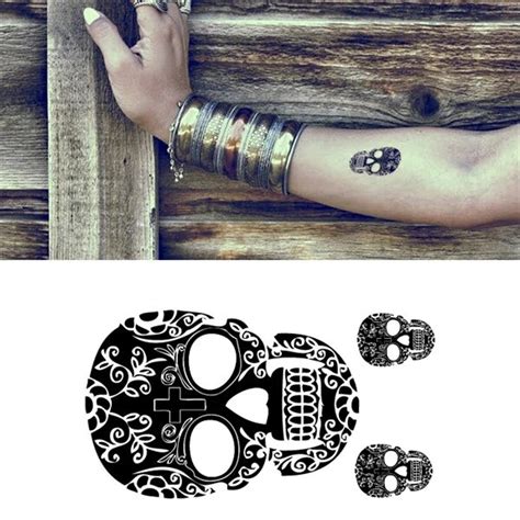 Skull Wrist Tattoo For Girls