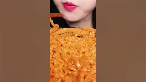 Asmr Cheesy Carbo Fire Noodle Chicken Cheese Ball Eating Sounds