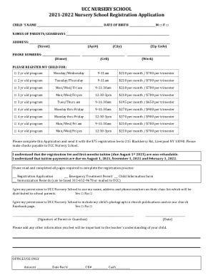 Fillable Online 2021 2022 Registration Application Form Fax Email Print PdfFiller