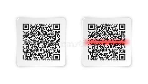 Realistic Qr Code Sticker Identification Tracking Code Serial Number Product Id With Digital