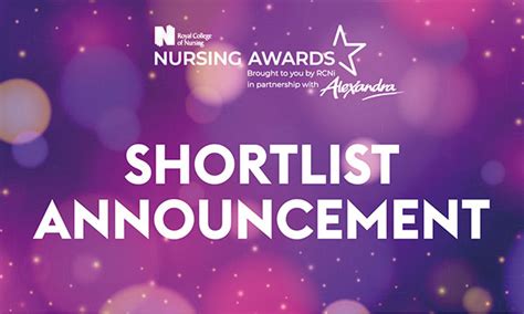 Rcn Nurse Awards Logo With Title Shortlist Announcement