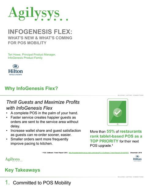 Infogenesis Flex Overview Pdf Point Of Sale Tablet Computer