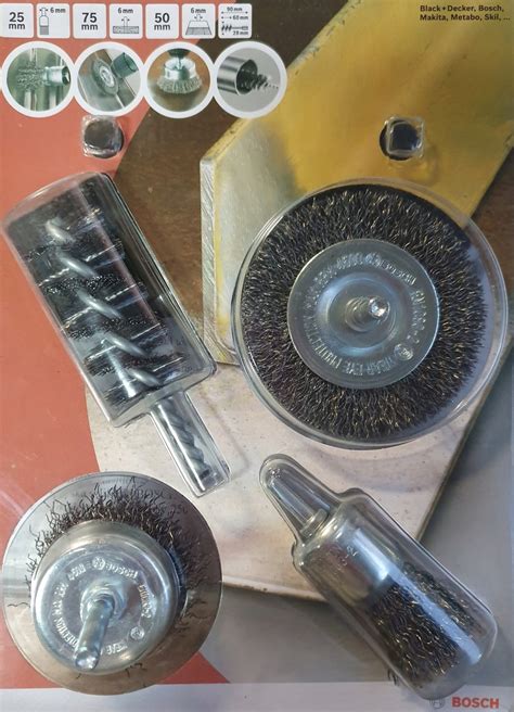 Bosch Zestaw szczotek drucianych na wiertarkę 4szt 8763520488
