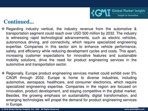 Ppt Product Engineering Services Market Share Global Industry