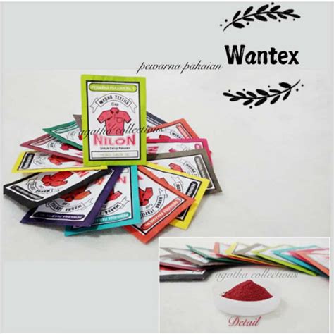 Jual Pewarna Pakaian Warna Textile Wantex Per Biji Shopee Indonesia