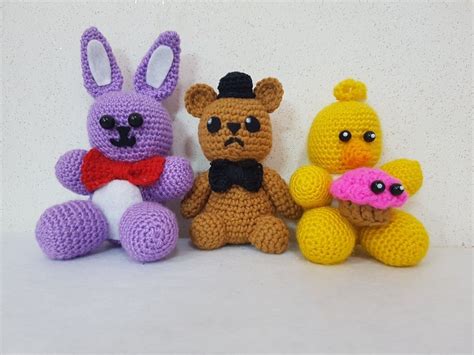 Five Nights At Freddys Crochet Fnaf Freedybonniechica And Cupcake