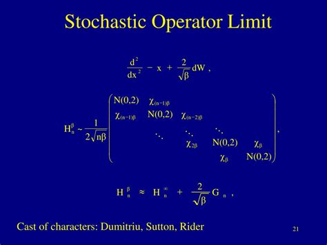 Ppt Advances In Random Matrix Theory Stochastic Eigen Analysis Powerpoint Presentation Id