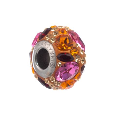 Swarovski Crystal 81304 Pavé Medley Bead 14mm Rose 1 Pc