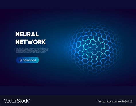 Neural Network Abstract Technology Science Vector Image
