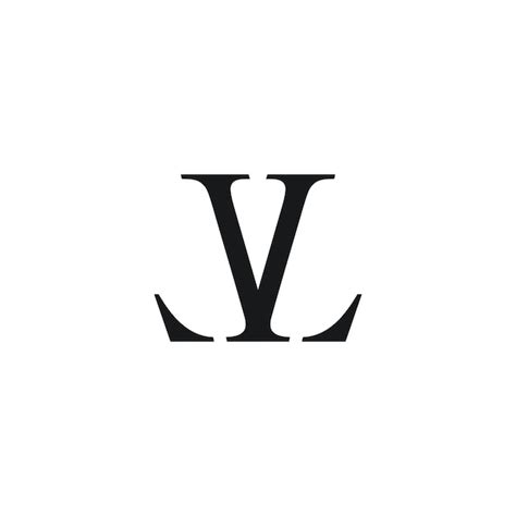Vl Lv Resumen Iniciales Carta Monograma Vector Logo Diseño Vector Premium