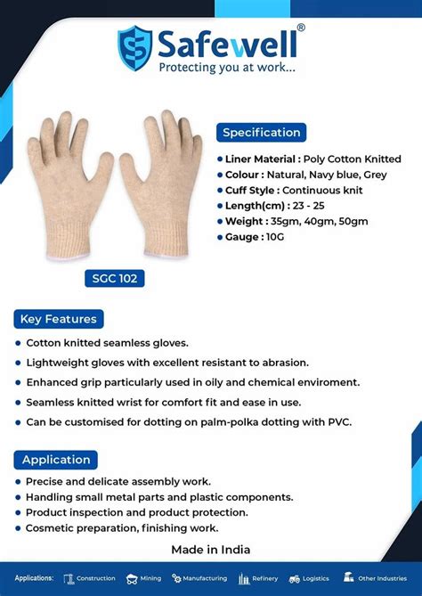 Knitted Industrial Safety Gloves At Best Price In Kolkata By Acme Safety Wears Limited Id
