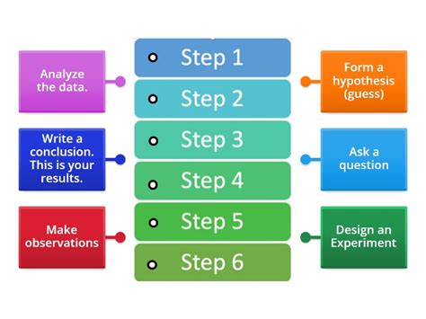 Scientific Investigation Steps Labelled Diagram
