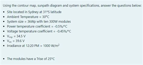 solved using the contour map sunpath diagram and system