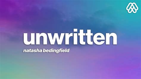 Bedingfield Unwritten Lyrics At Cynthia Beverly Blog