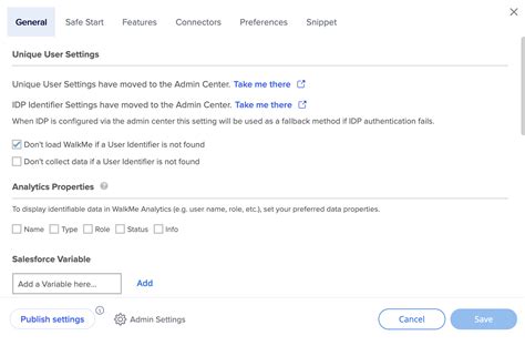 Editor Settings WalkMe Help Center