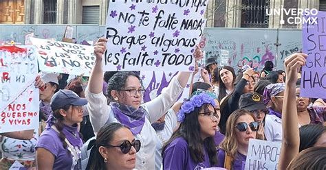 Miles de mujeres marchan en la CDMX para conmemorar el Día Internacional de la Mujer Universo CdMx