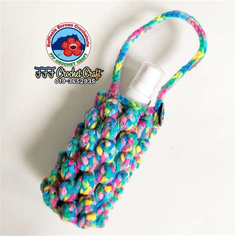 Crochet Hand Sanitizer Gloves Merajut Cover Hand Sanitizer Motif Granny Artofit