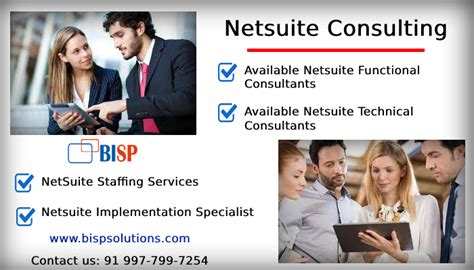 Netsuite Consulting Availability Of Netsuite Erp Bisp Solutions